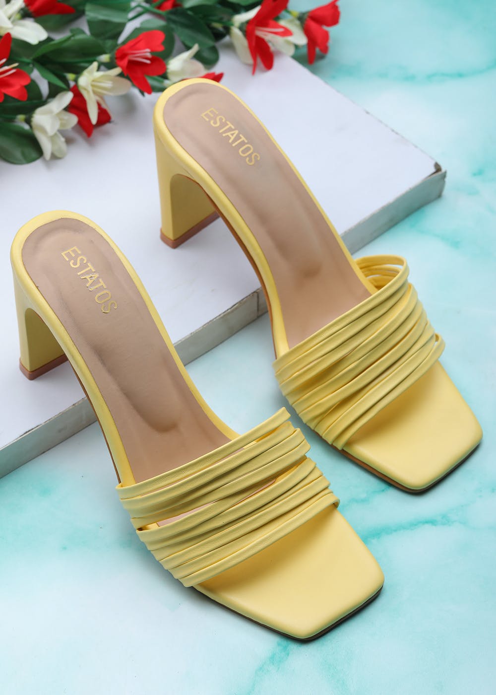 Get Platform Heels Yellow Sandals at ₹ 849 | LBB Shop