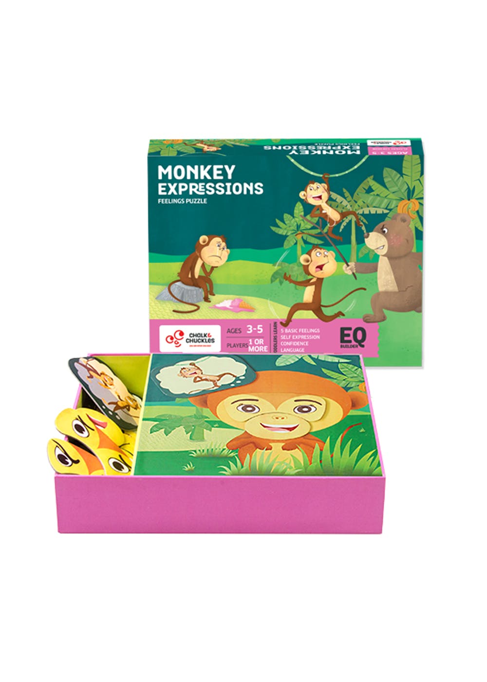 Get Monkey Expressions Preschool Feelings Magnetic Puzzle at ₹ 499 ...