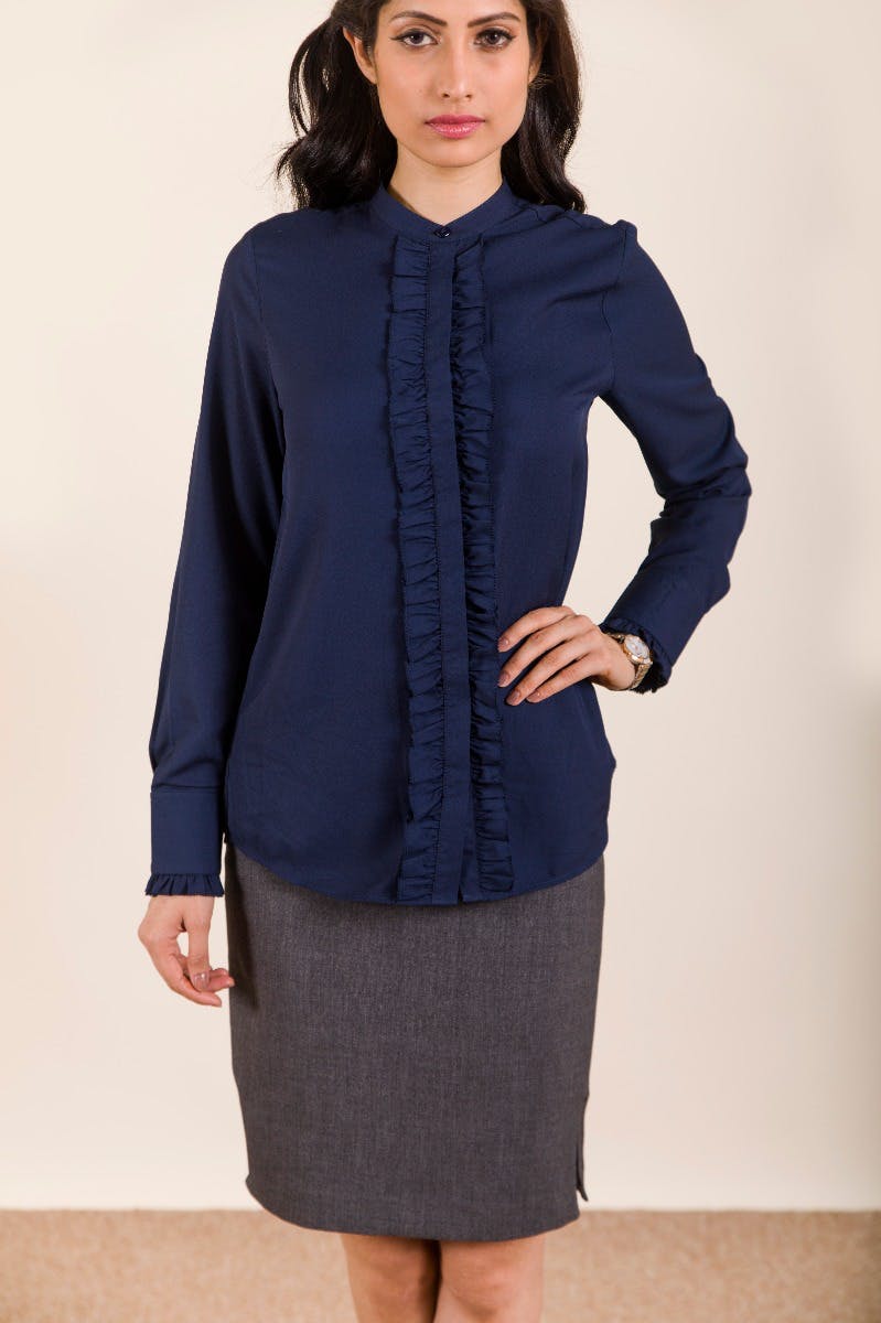 Get Front Frilled Shirt at ₹ 1890 | LBB Shop