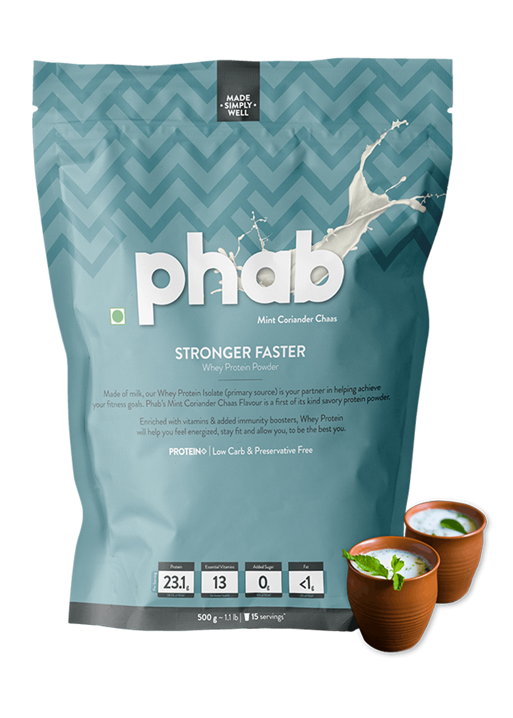 Get Protein Powder – Mint Coriander Chaas 500g at ₹ 1300 | LBB Shop