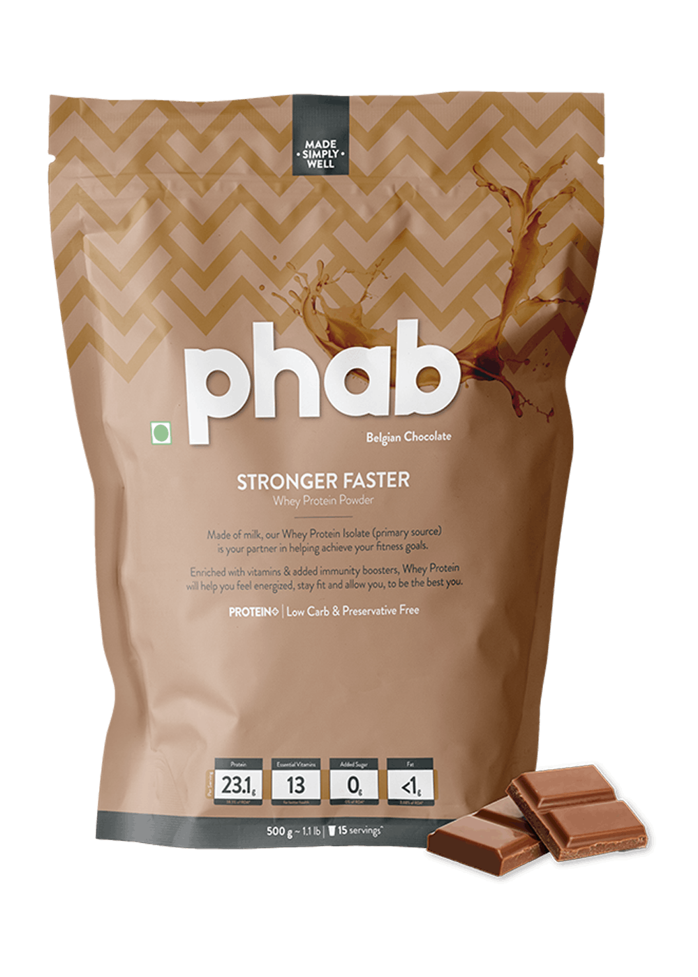 Get Protein Powder – Belgian Chocolate 500g at ₹ 1300 | LBB Shop