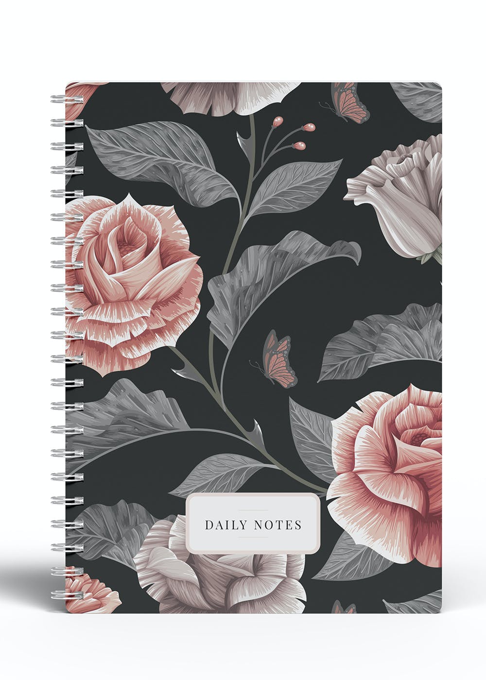 Get Old Rose Flower Unruled Notebook at ₹ 230 | LBB Shop