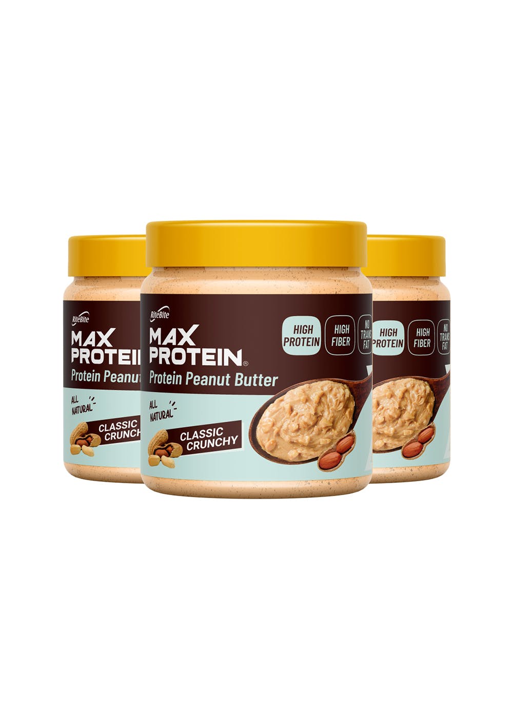 Get Max Protein Peanut Spread pack of 3 - Classic Crunchy [340 gm x 3 ...