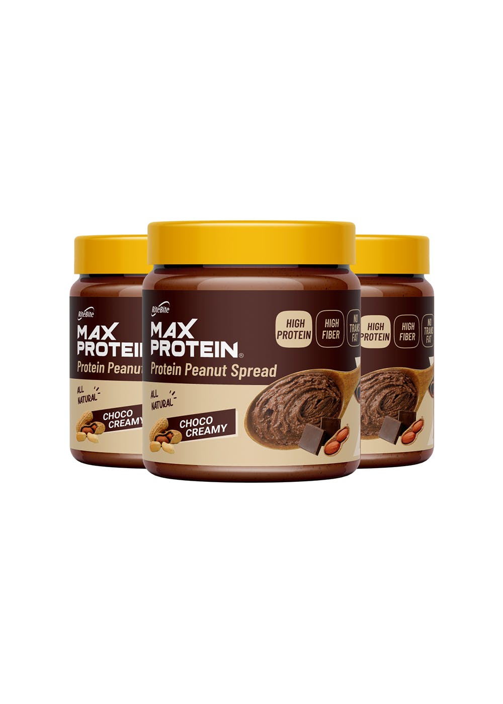 Get Max Protein Peanut Spread pack of 3- Choco Creamy [340 gm x 3 ...