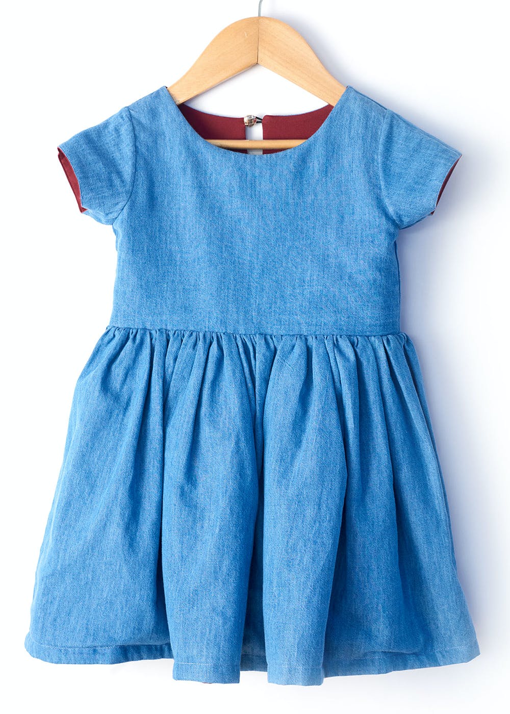 Get Bow Embellished Blue Pleated Reversible Dress at ₹ 3200 | LBB Shop