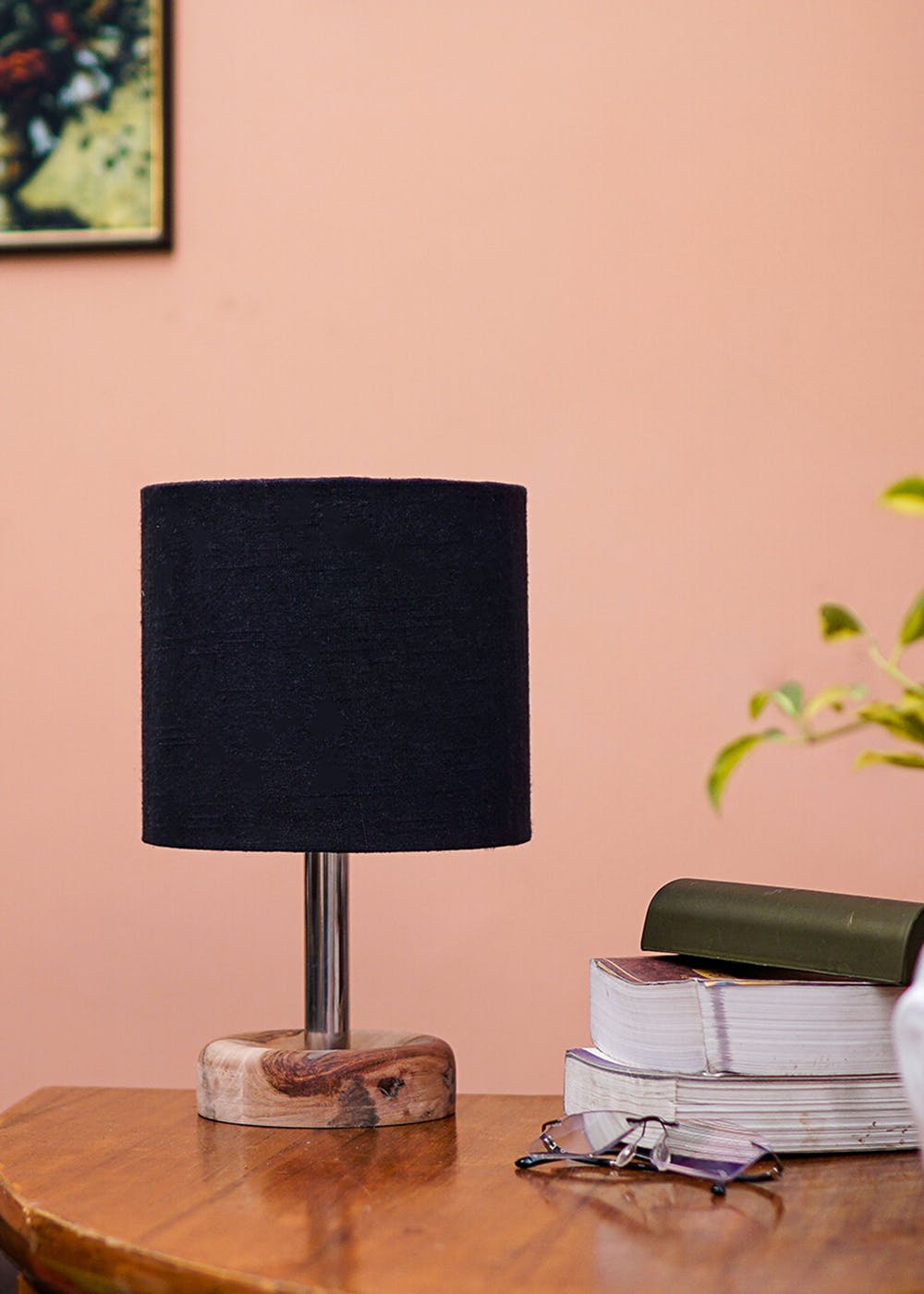 Get Edra Table Lamp With Textured Black Cylindrical Shade at ₹ 1790 ...