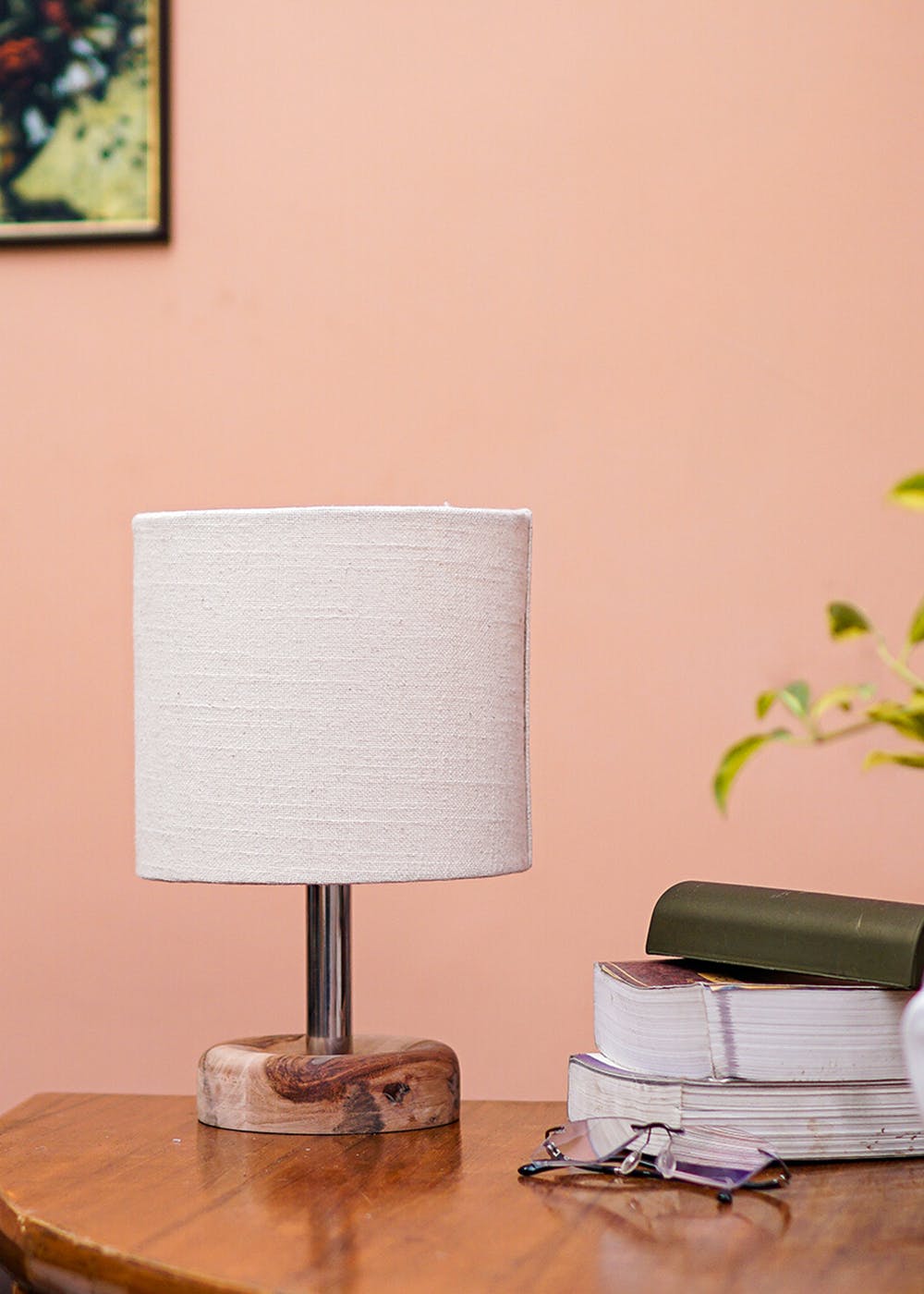 Get Edra Table Lamp With Textured Off-White Cylindrical Shade at ₹ 1790 ...