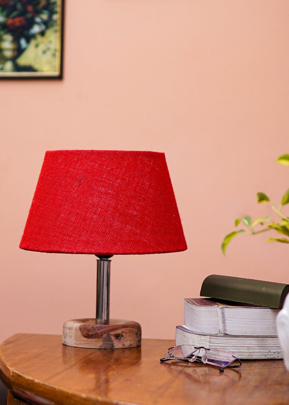 Get Edra Table Lamp with Red Conical Shade at ₹ 1790 | LBB Shop