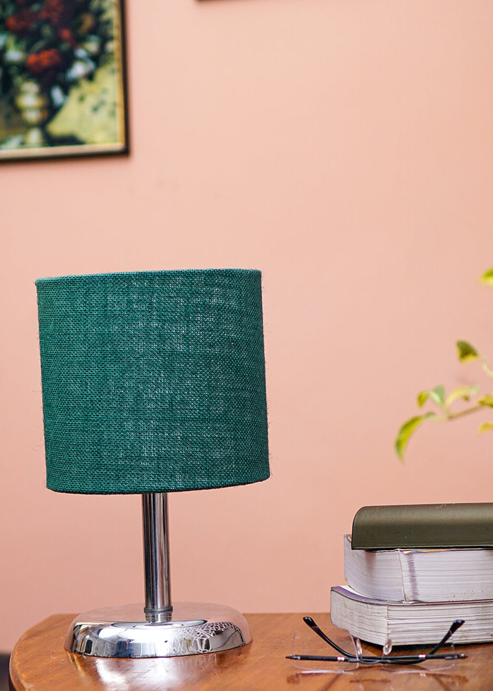 Get Levi Table Lamp With Dark Green Cylindrical Shade at ₹ 2290 | LBB Shop
