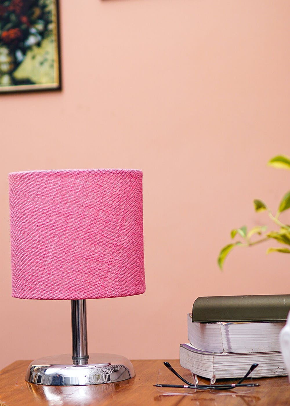 Get Levi Table Lamp With Pink Cylindrical Shade at ₹ 2290 | LBB Shop