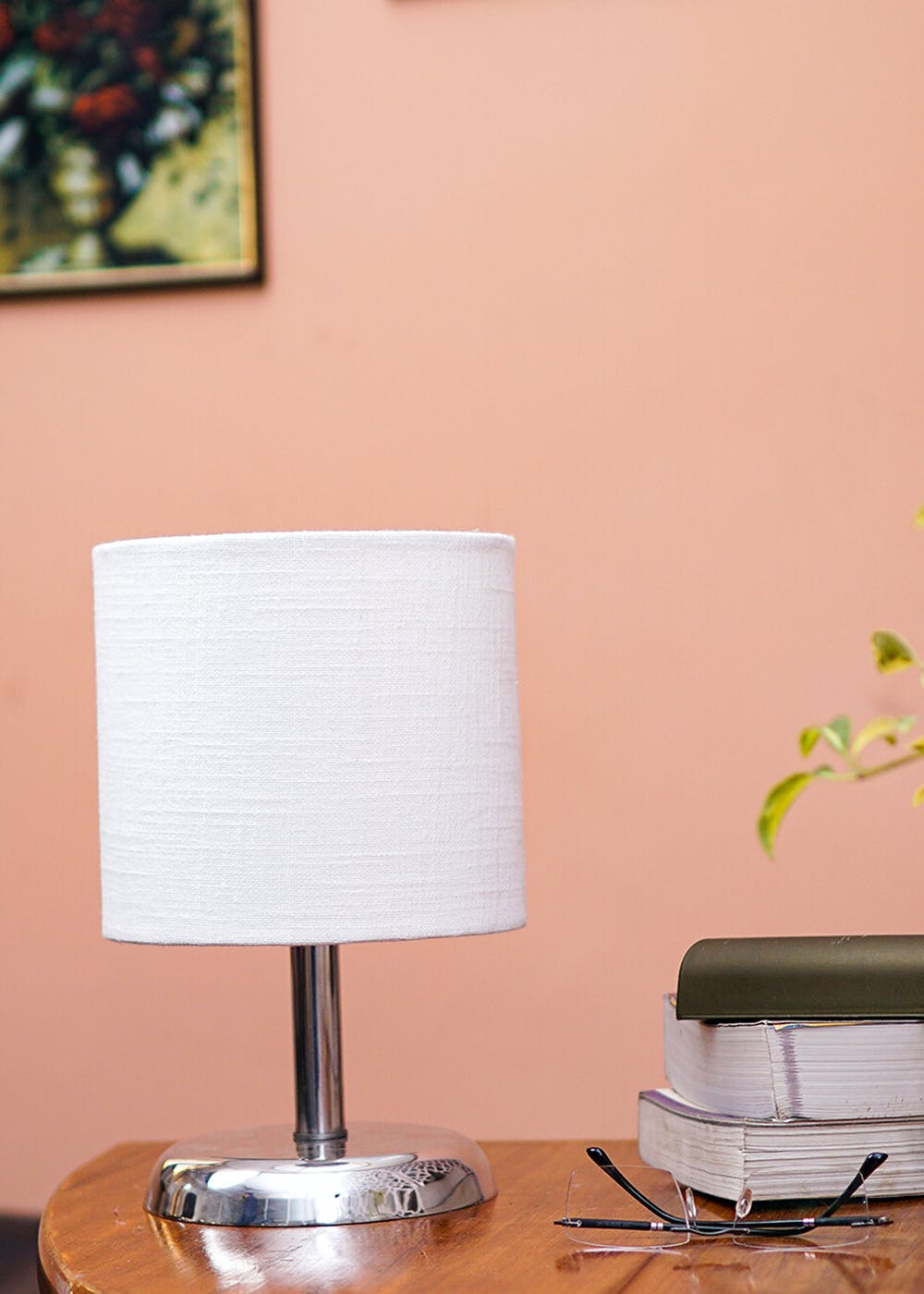 Get Levi Table Lamp With Textured White Cylindrical Shade at ₹ 2290 ...