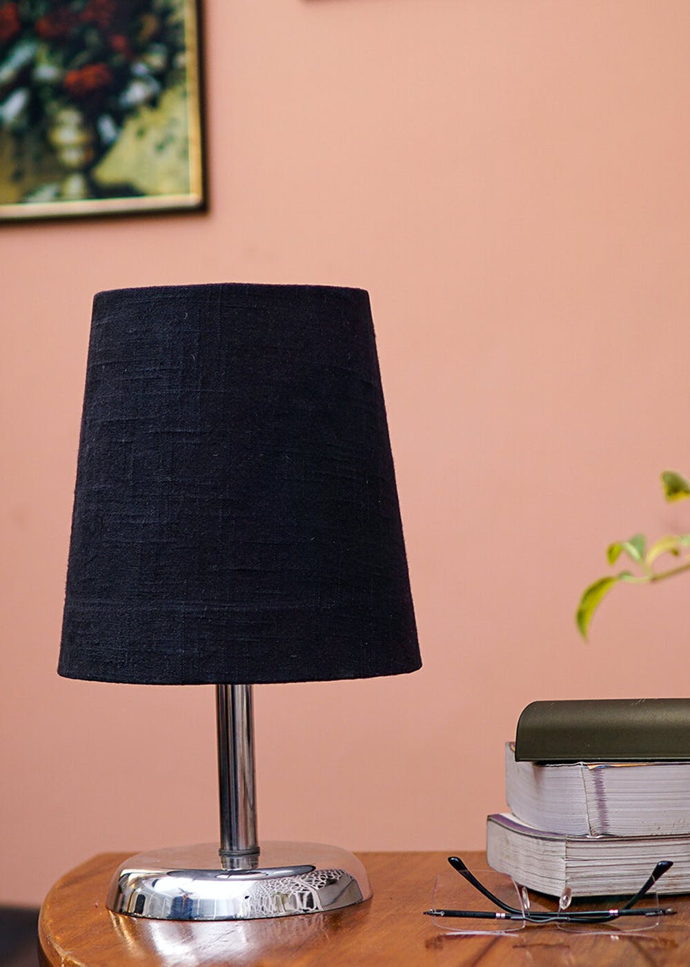 Get Levi Table Lamp with Textured Black Drum Shade at ₹ 2290 | LBB Shop