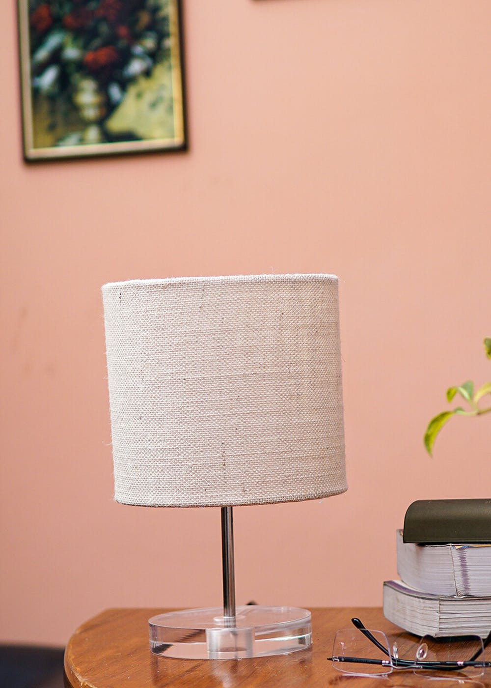 Get Celeste Table Lamp With Beige Cylindrical Shade at ₹ 2390 | LBB Shop