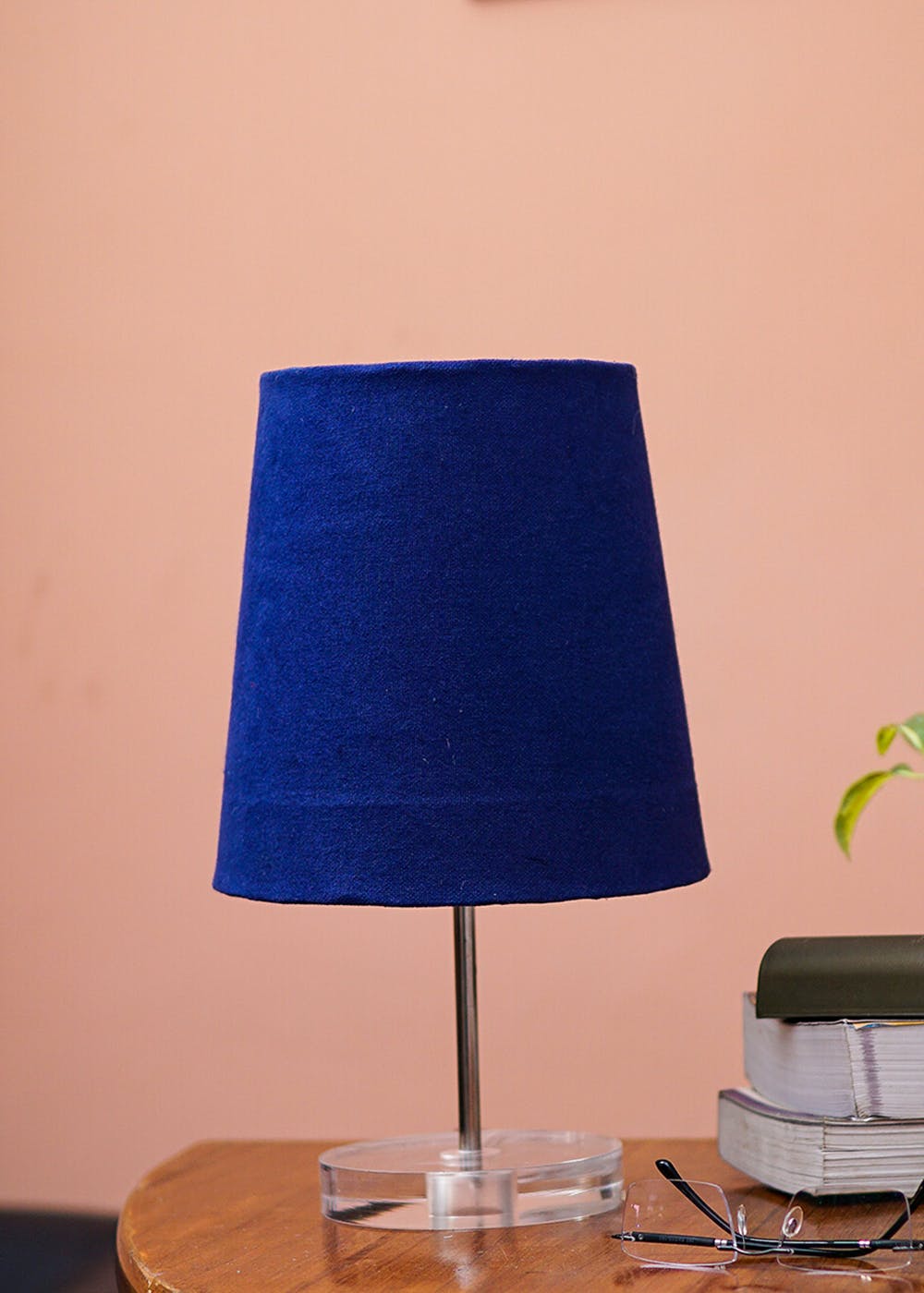Get Celeste Table Lamp with Blue Drum Shade at ₹ 2390 | LBB Shop