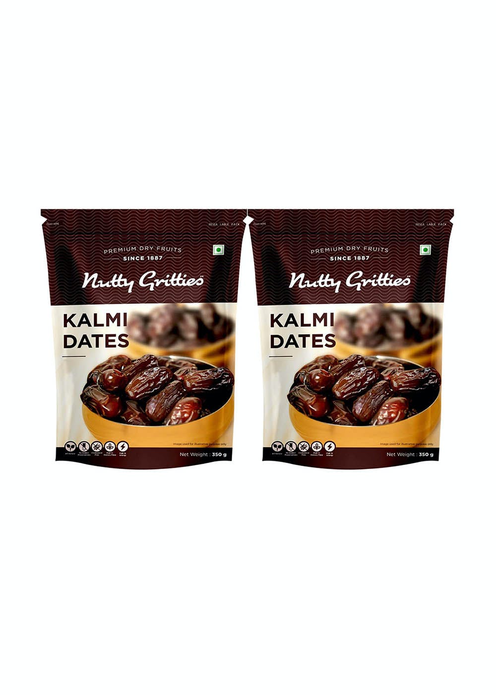 Get Premium Kalmi Dates- 350gm (Pack Of 2) at ₹ 899 | LBB Shop