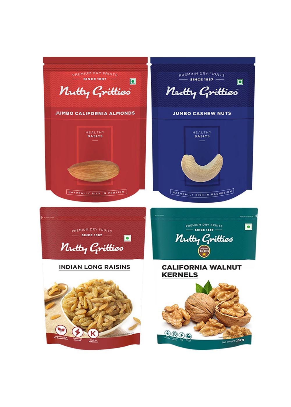 Get Mixed Nuts Dry Fruits - California Almonds, Salted Pistachios ...