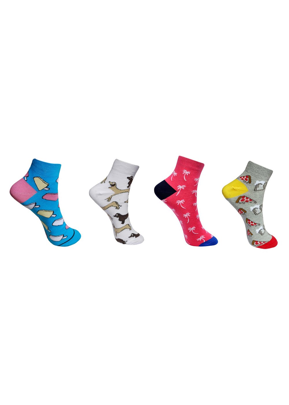 Get Set of 4 Knitted Design Multi Colored Socks at ₹ 450 | LBB Shop