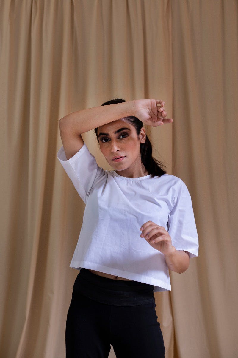 Get White Boxy Crop Top at ₹ 734 | LBB Shop