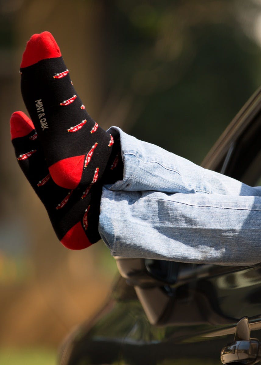 Get Red Car Ankle Socks at ₹ 350 | LBB Shop