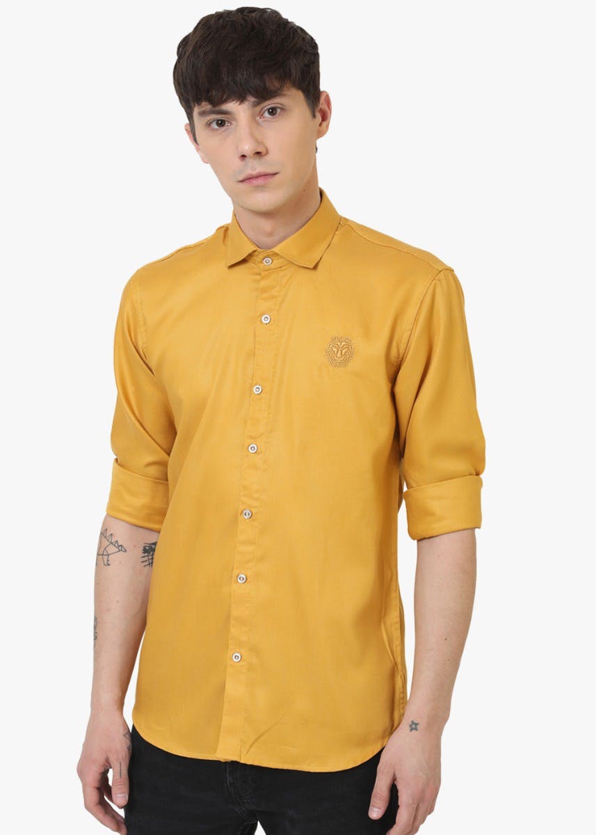 Get Lion Logo Solid Designer Shirt at ₹ 699 | LBB Shop