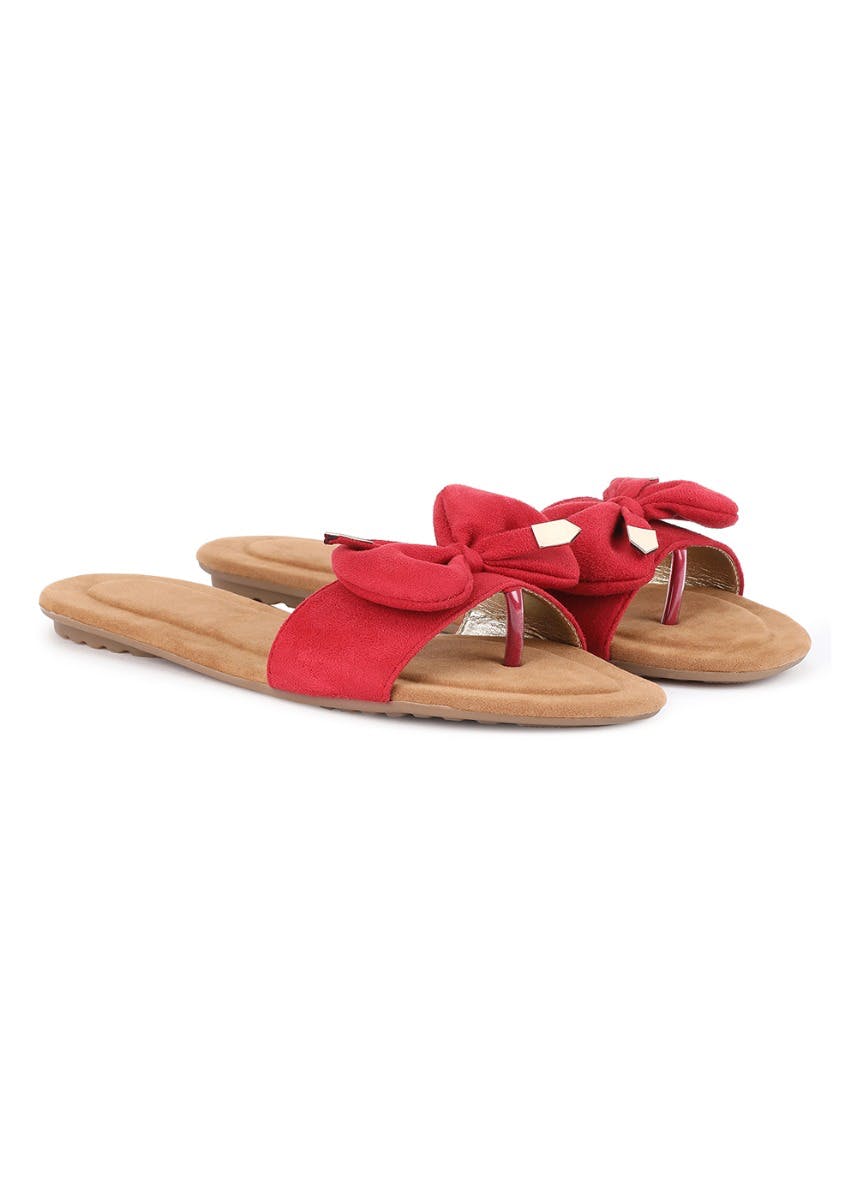 Get bow-knot-embellished-slides-1 at ₹ 799 | LBB Shop