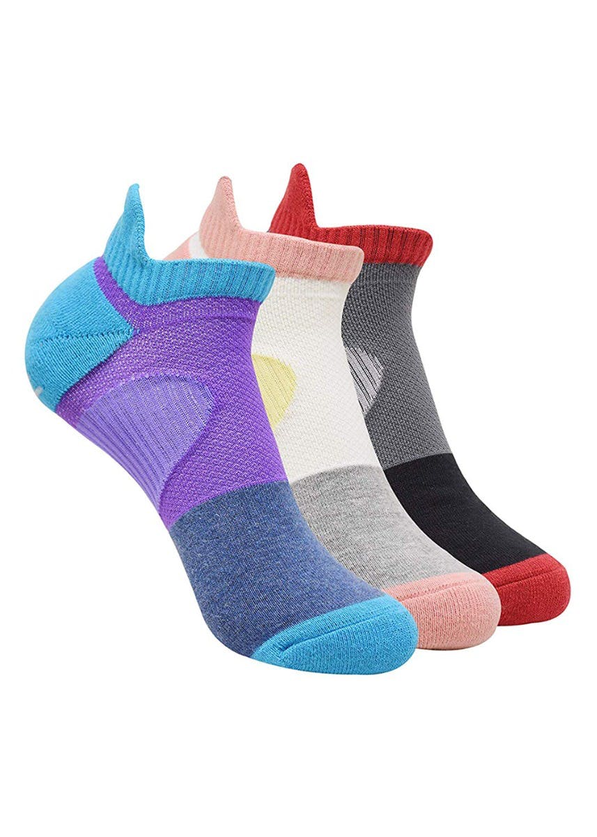 Get Mesh Knit Arch Support High Ankle Socks (Set of 3) at ₹ 499 | LBB Shop