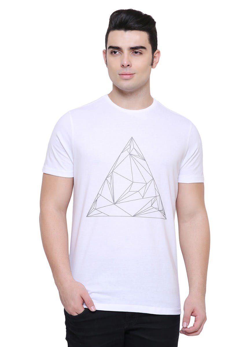 Get Geometric Triangle Graphic T-Shirt at ₹ 599 | LBB Shop