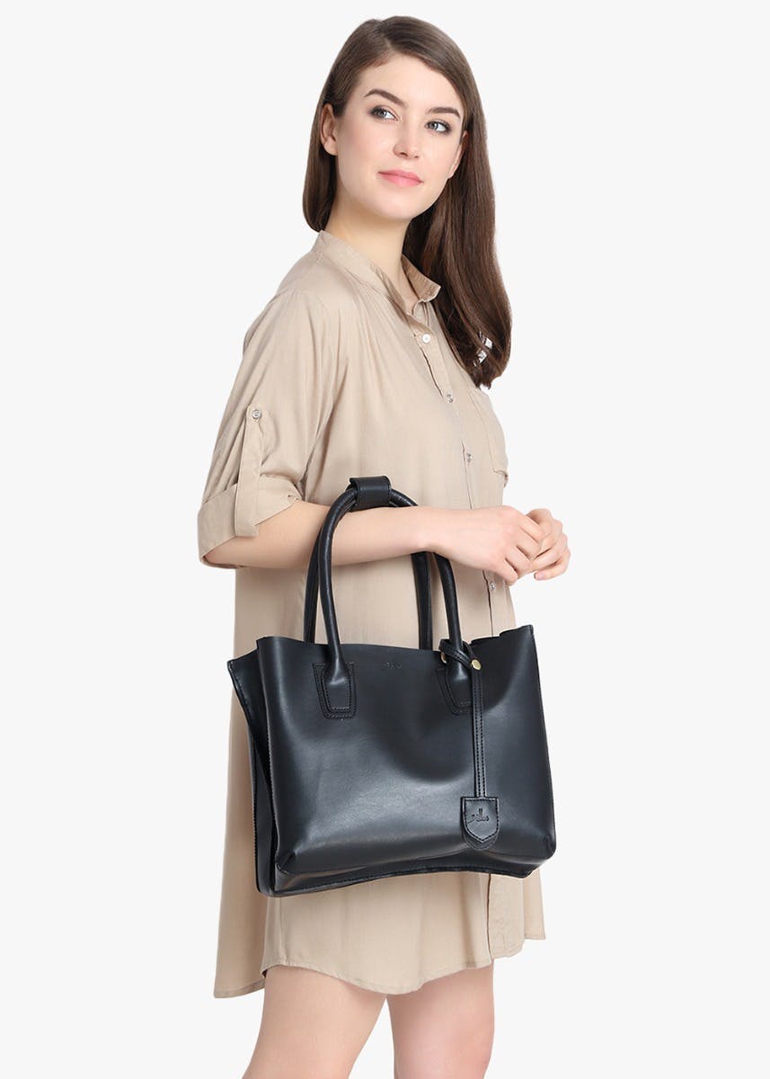 Get Triple Compartment Open Handbag with Charm at ₹ 1145 | LBB Shop