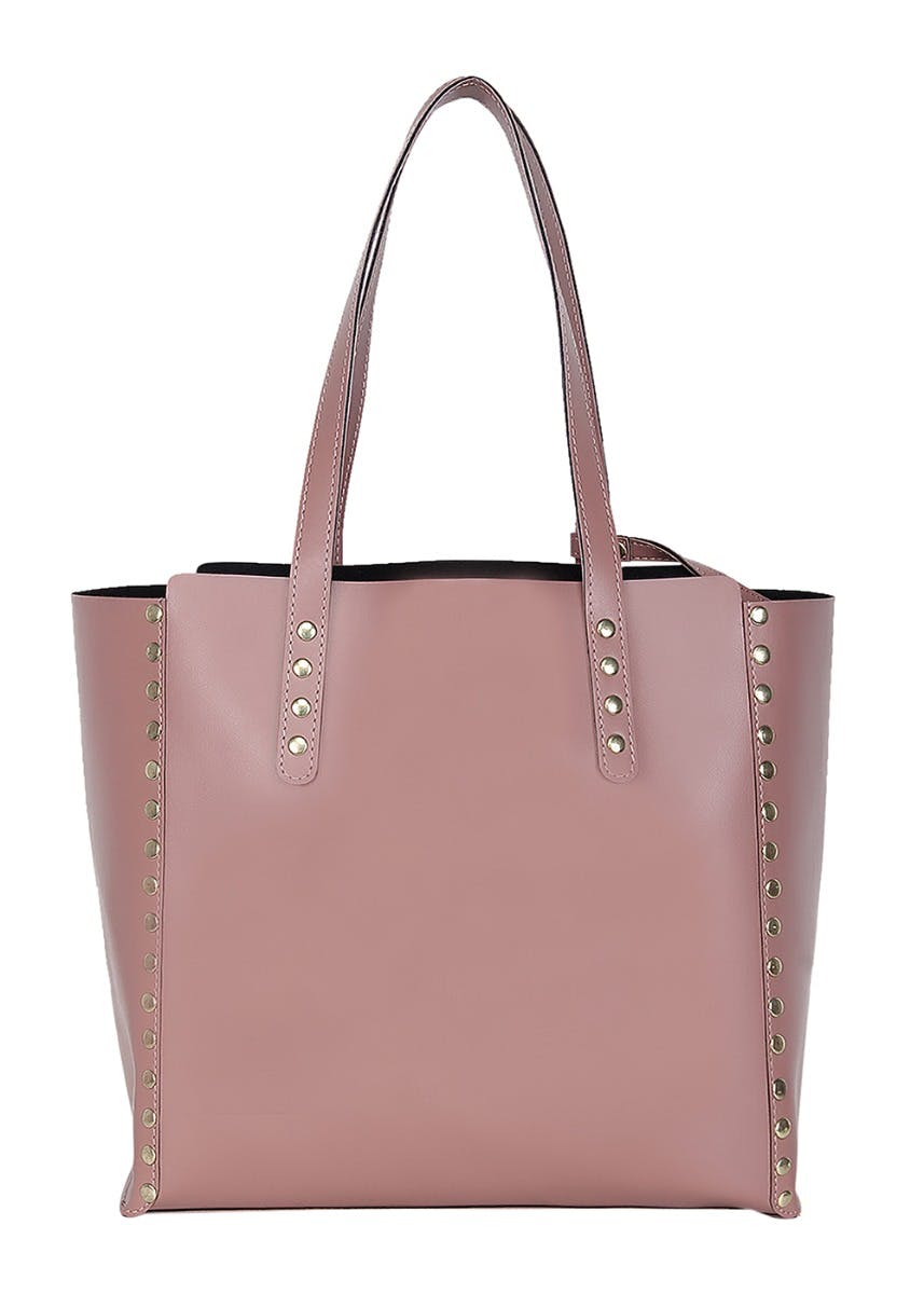 Get Stud Detail Metallic Open Tote with Pouch at ₹ 1095 | LBB Shop