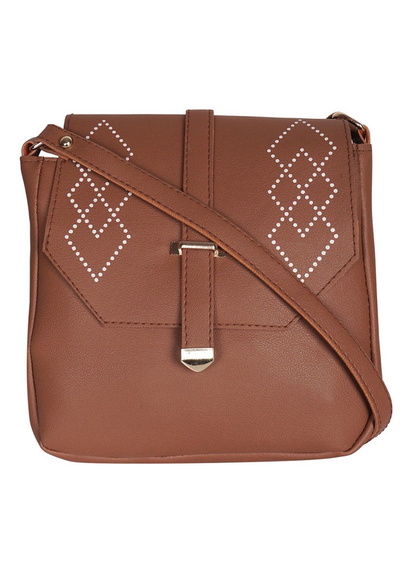 Get Sequin Embellished Flap Closure Sling at ₹ 515 | LBB Shop