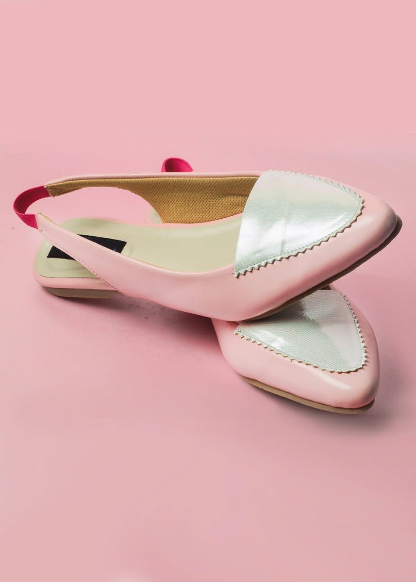 Get Baby Pink Slingback Sandals at ₹ 699 | LBB Shop