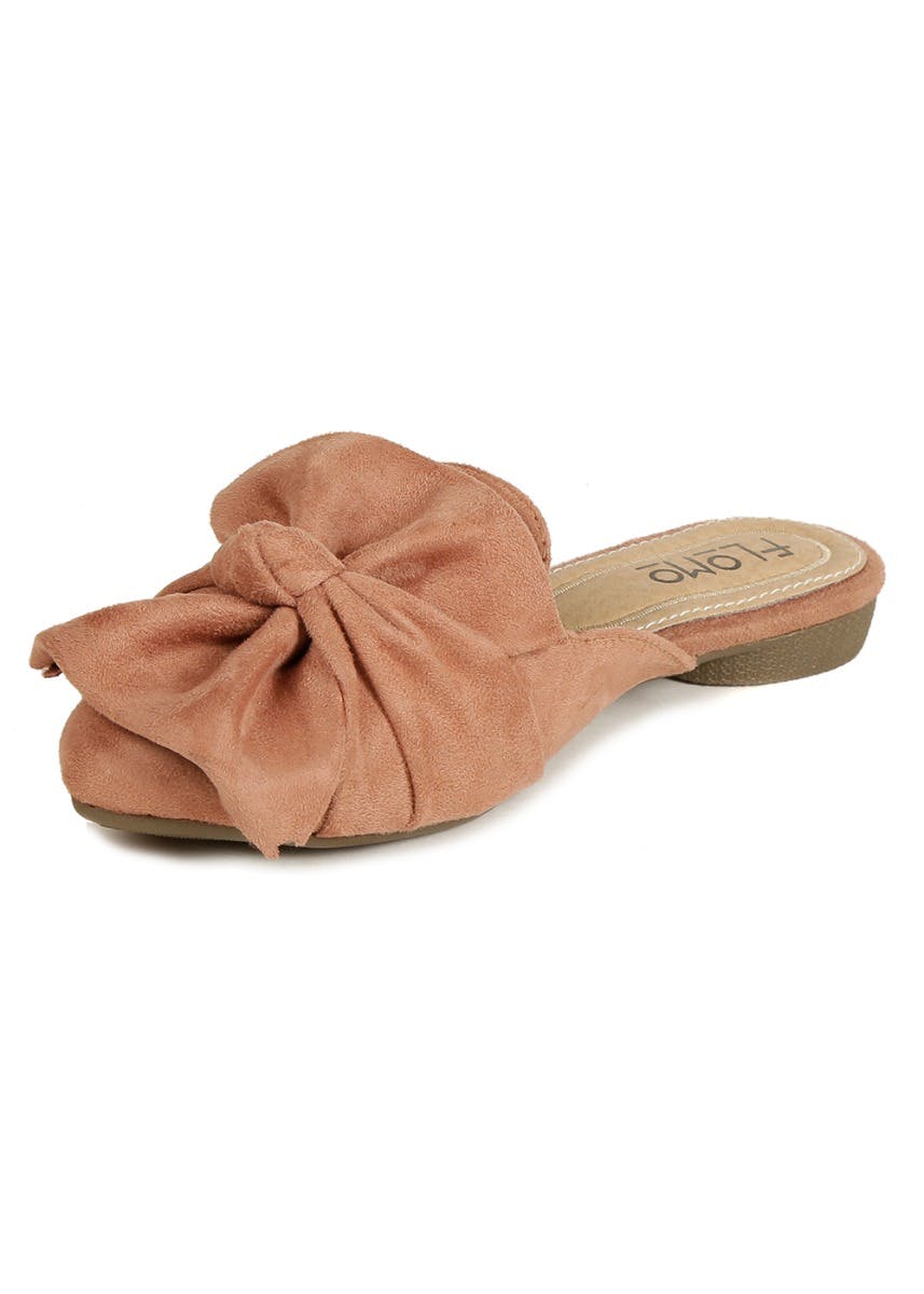 Get Solid Ruffle Knot Detail Mules at ₹ 728 | LBB Shop