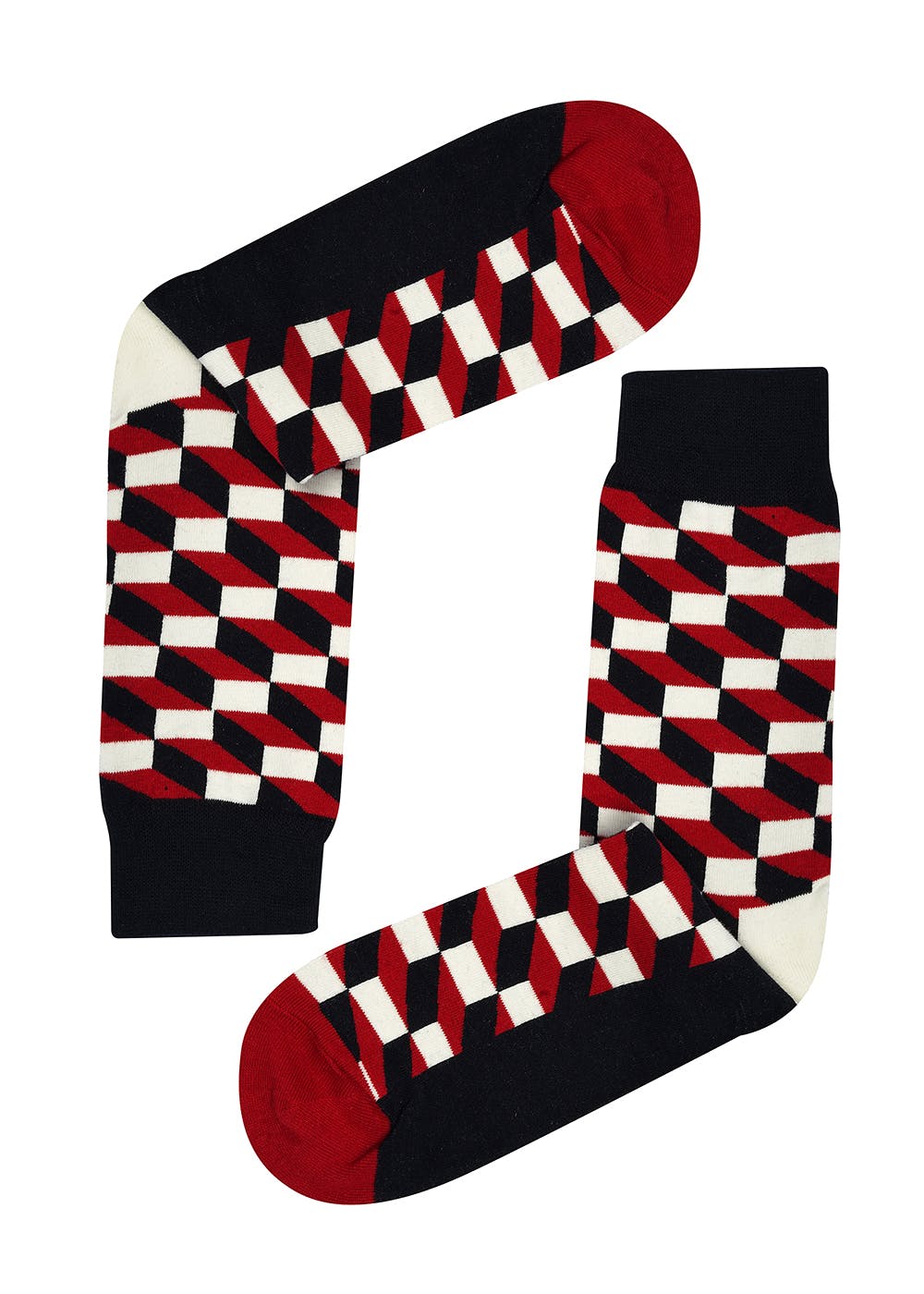 Get 3D Blocks Printed Crew Socks at ₹ 399 | LBB Shop