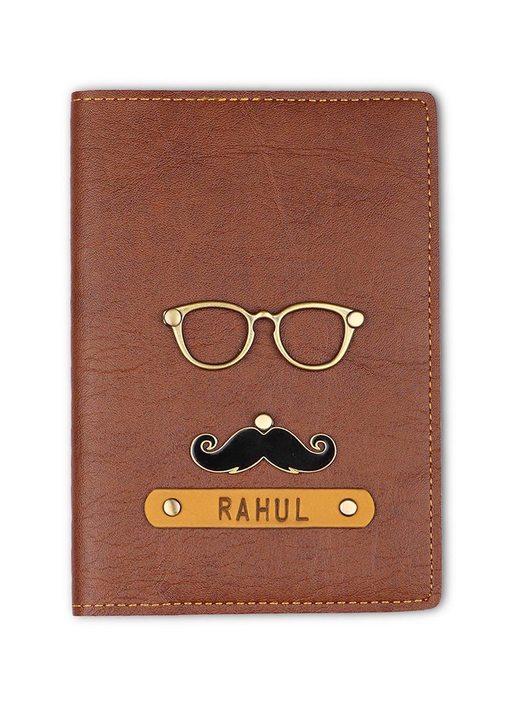 Get Customized Mustache Passport Cover at ₹ 850 | LBB Shop