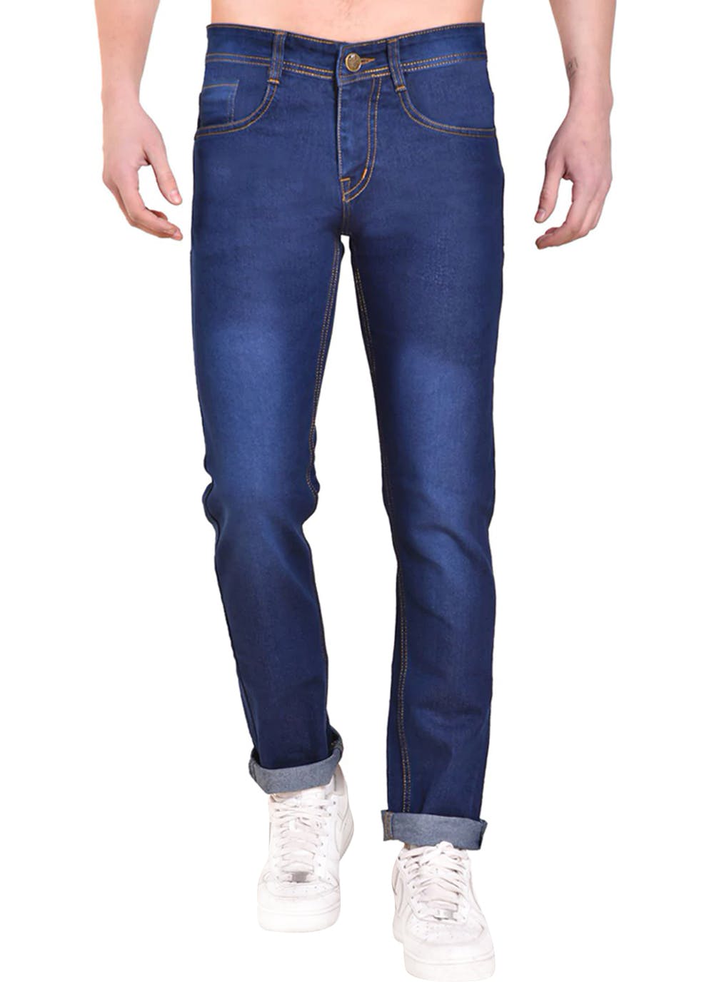 Get Solid Denim Washed Jeans at ₹ 799 | LBB Shop