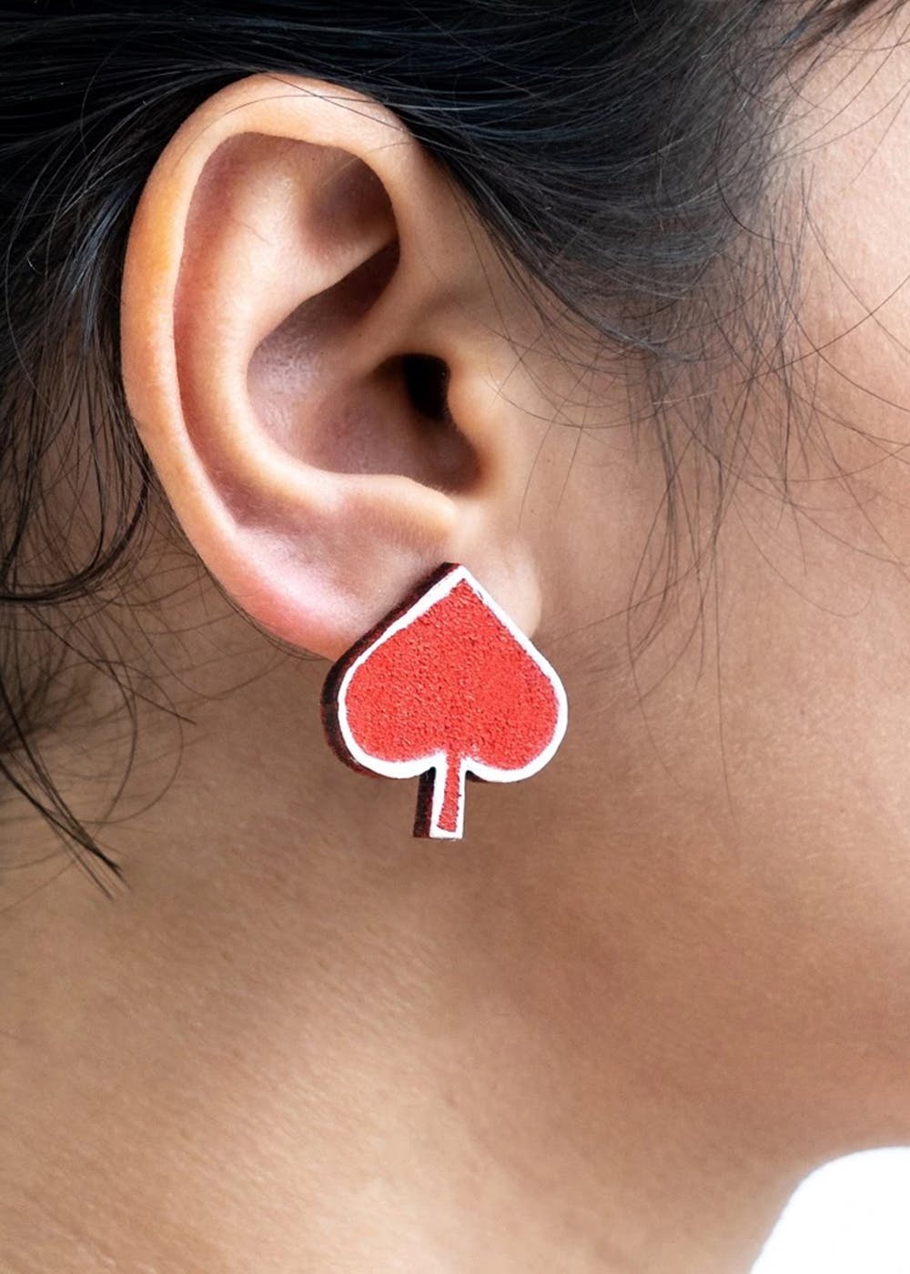 Get Red Spades Stud at ₹ 250 | LBB Shop