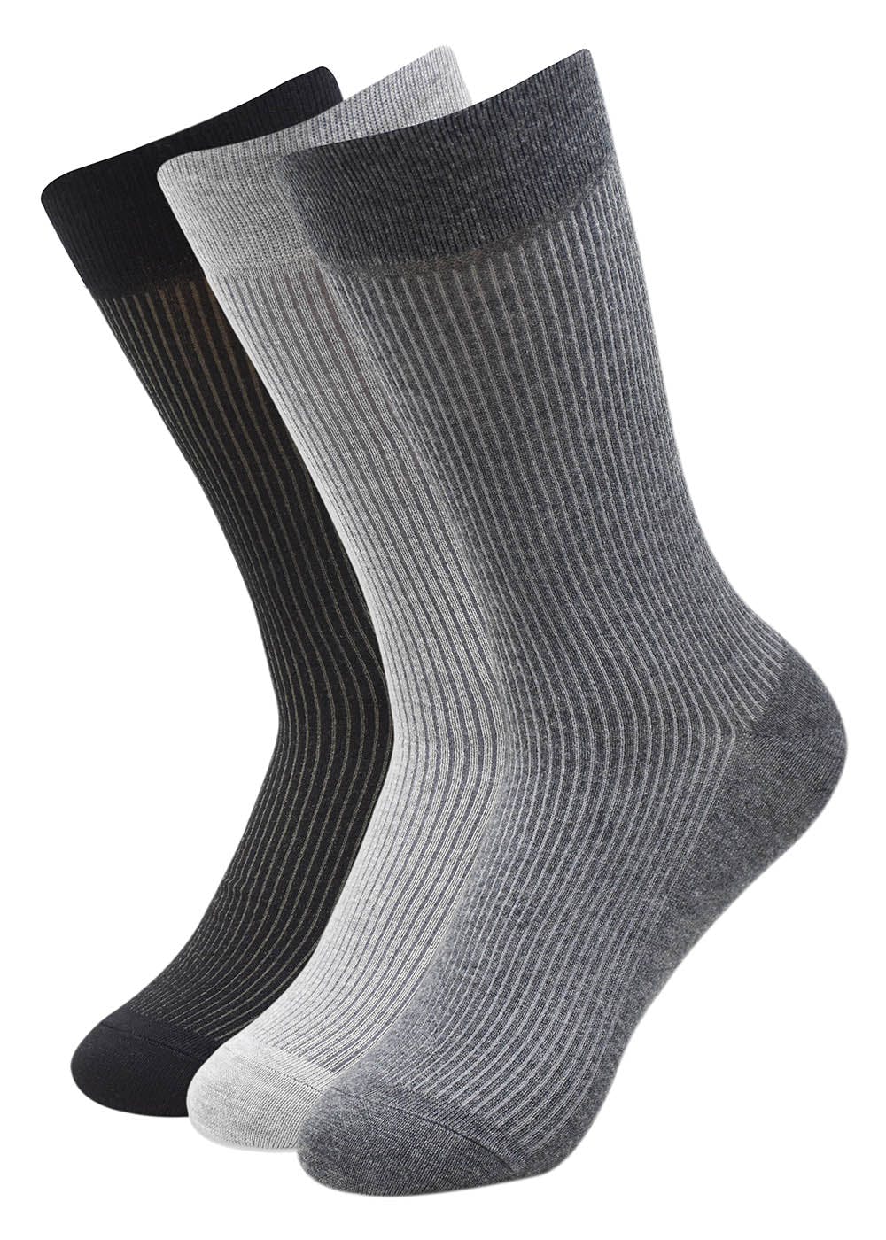 Get Set of 3 Striped Pattern Modal Crew Socks at ₹ 451 | LBB Shop