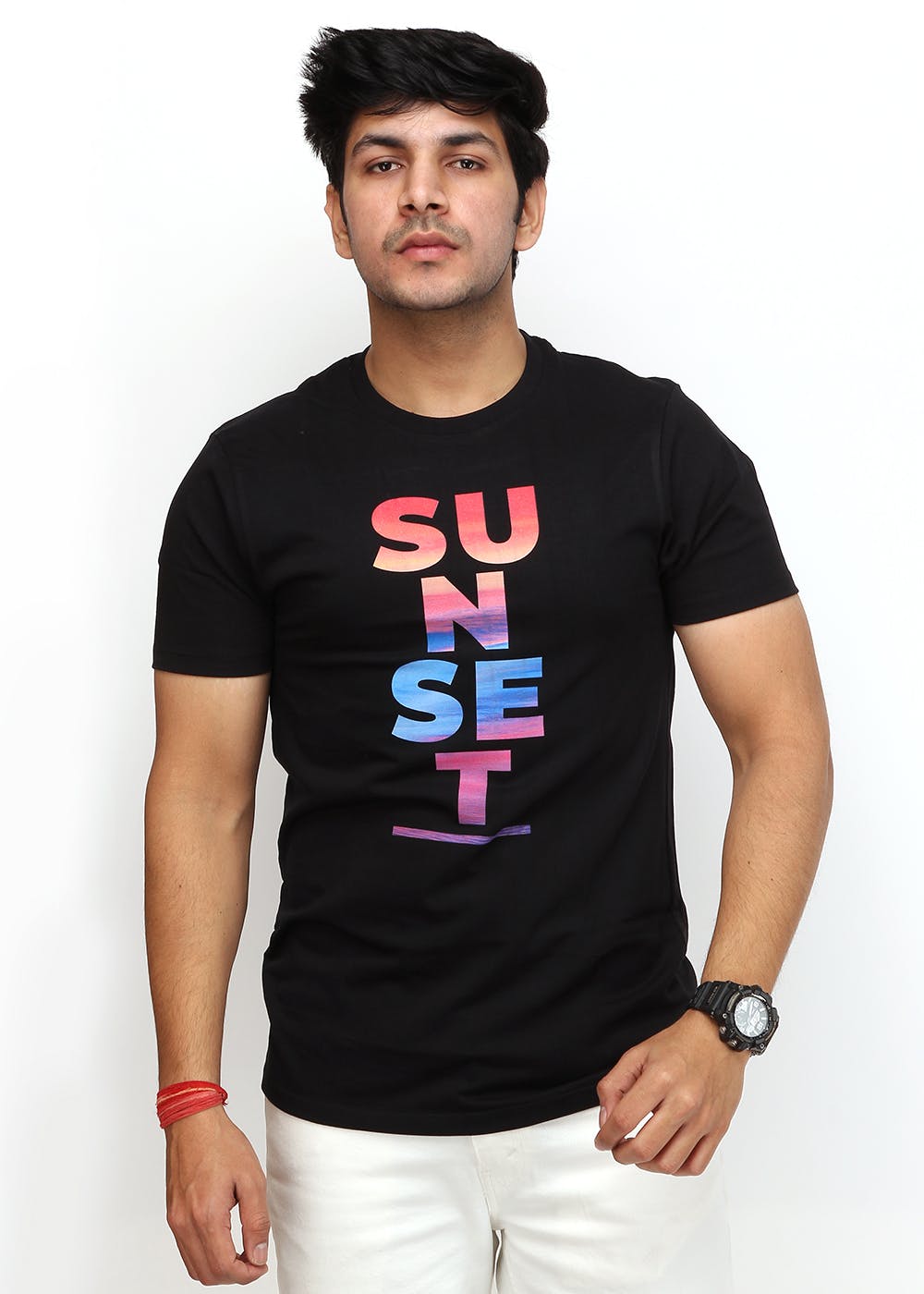 Get Sunset Graphic Black T-Shirt at ₹ 799 | LBB Shop