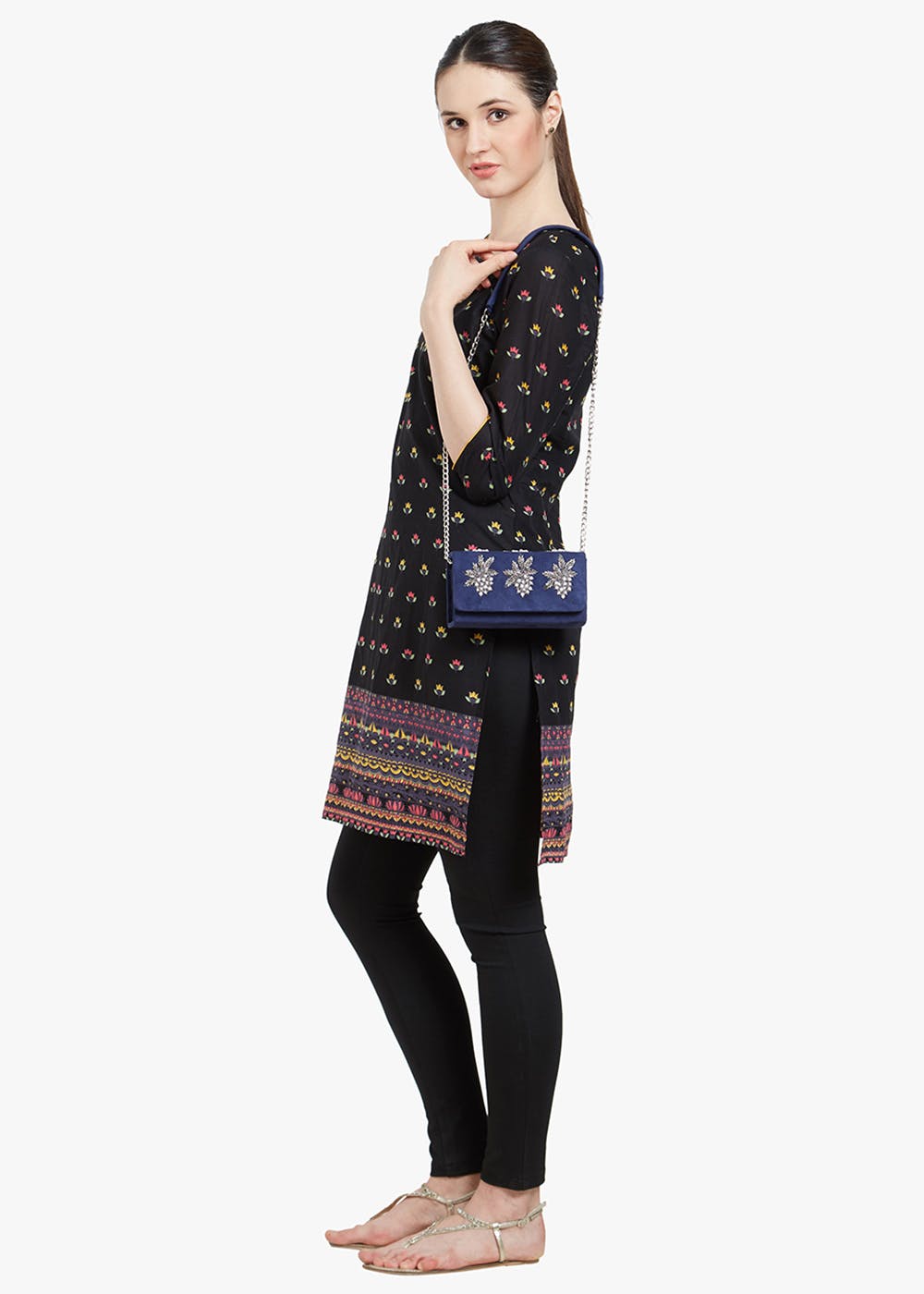 Get Floral Embroidered Solid Cross-Body at ₹ 1400 | LBB Shop