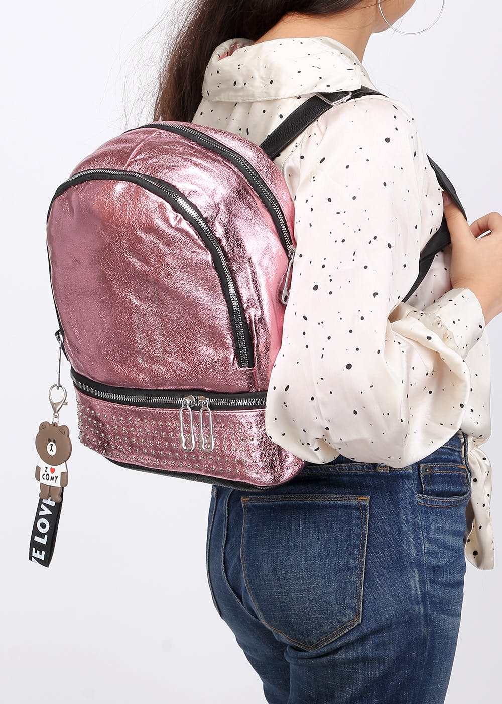 Get Solid Metallic Backpack at ₹ 770 | LBB Shop