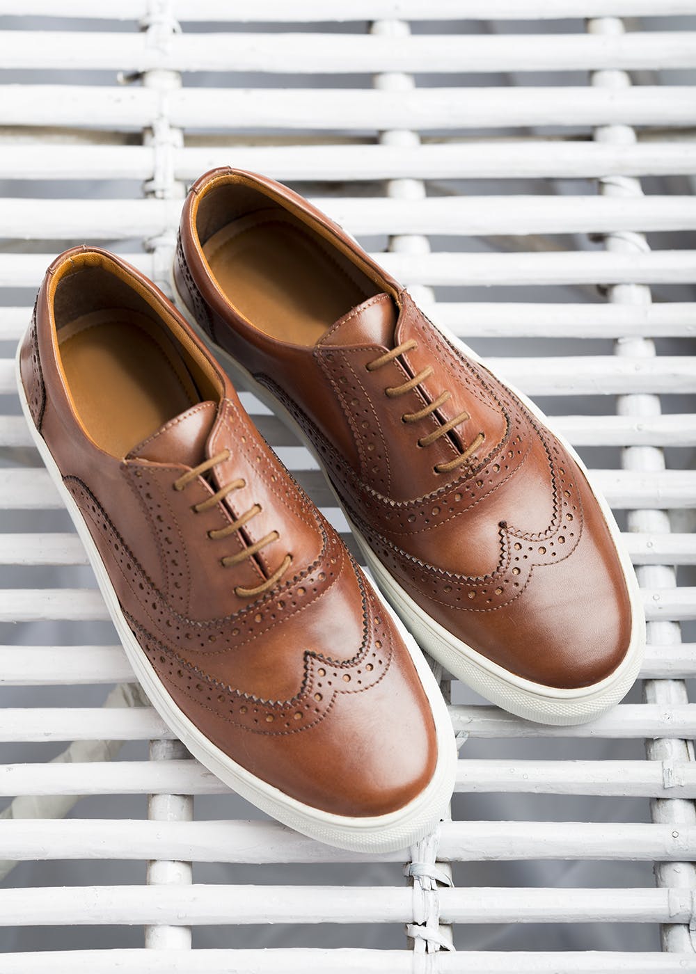 Get Lace Up Brogue Design Sneakers at ₹ 3999 | LBB Shop