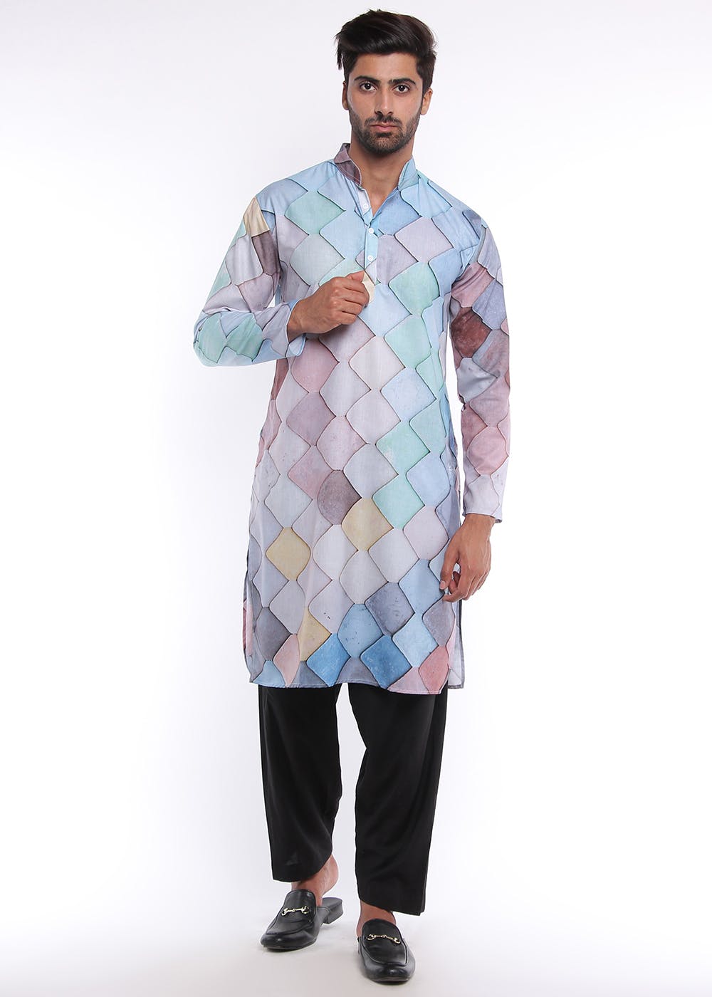 Get Pastel Square Printed Kurta at ₹ 1599 | LBB Shop