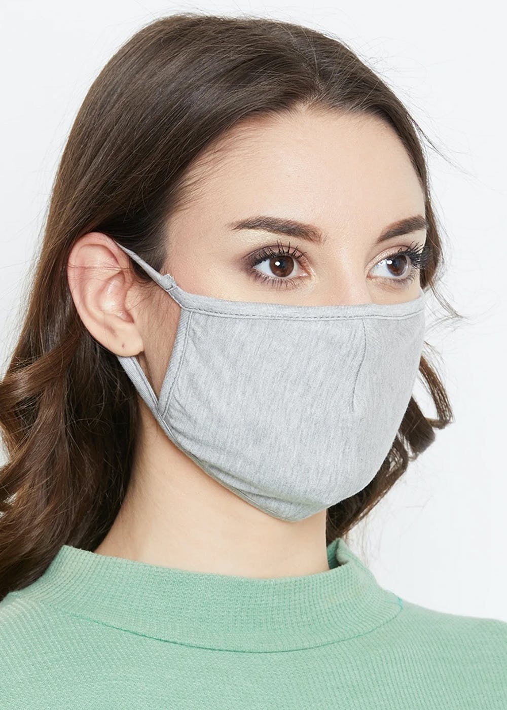 Get Grey Cotton Knit Reusable Mask at ₹ 125 | LBB Shop