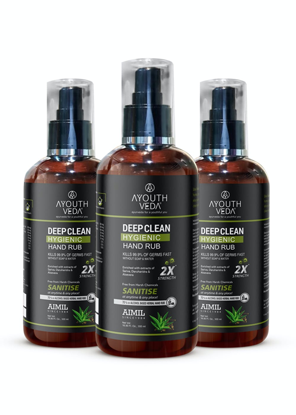 Get Deep Clean Hygienic Hand Sanitizer Rub (Pack of 3) at ₹ 450 | LBB Shop