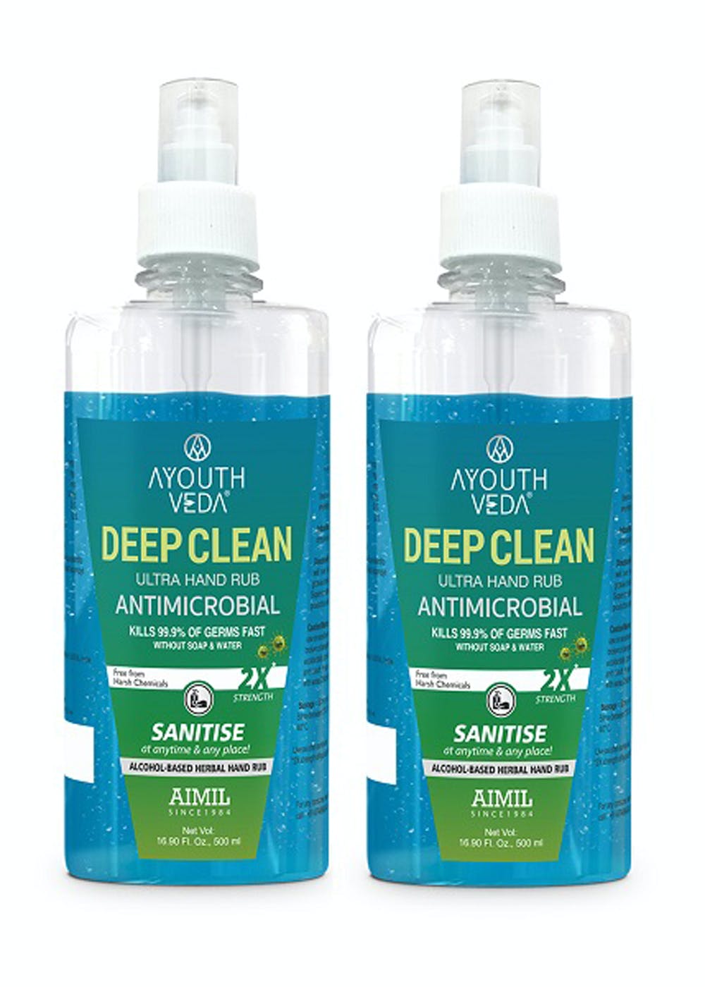 Get Deep Clean Anti Microbial Hand Sanitizer Rub (Pack of 2) at ₹ 500 ...