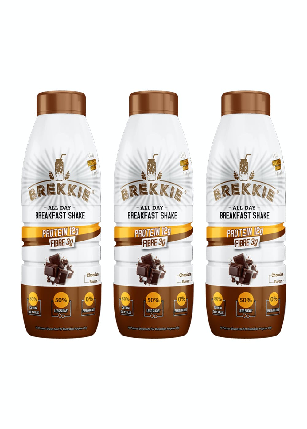 Get Protein breakfast Instant Chocolate Shake 250 ml (Pack of 3) at ...