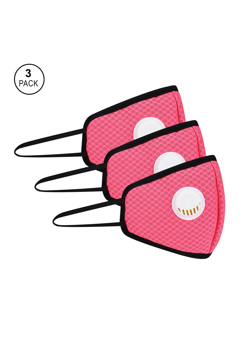 Get Fresh Filter Outdoor Masks with Respirator -Pink- Set of 3 at ₹ 417 ...