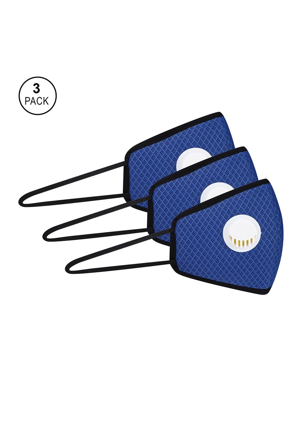 Get Mesh Outdoor Masks with Contrast Respirator - Blue-Set of 3 at ...