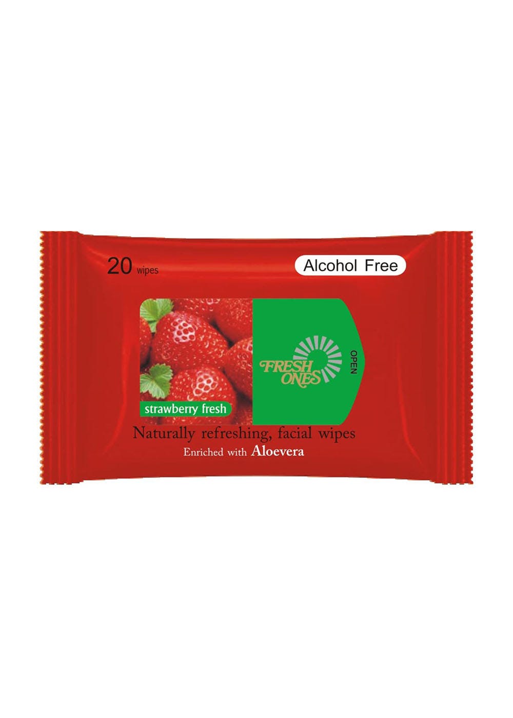 Get Strawberry Fresh Naturally Refreshing Facial Wipes (20 Wipes) at ...