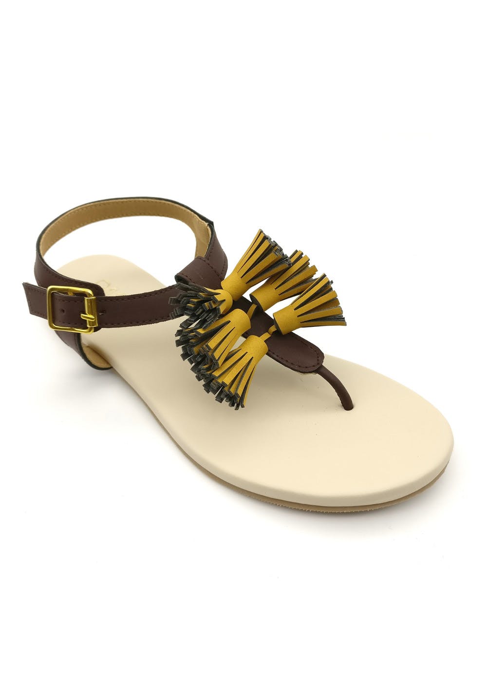 Get Tassel Detail T-Bar Strapped Sandals at ₹ 1800 | LBB Shop